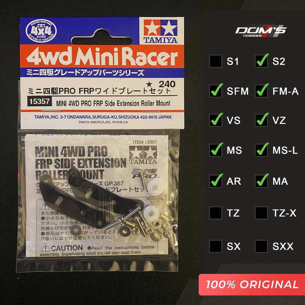 Jual TAMIYA 15357 FRP SIDE EXTENSION ROLLER MOUNT | Shopee Indonesia