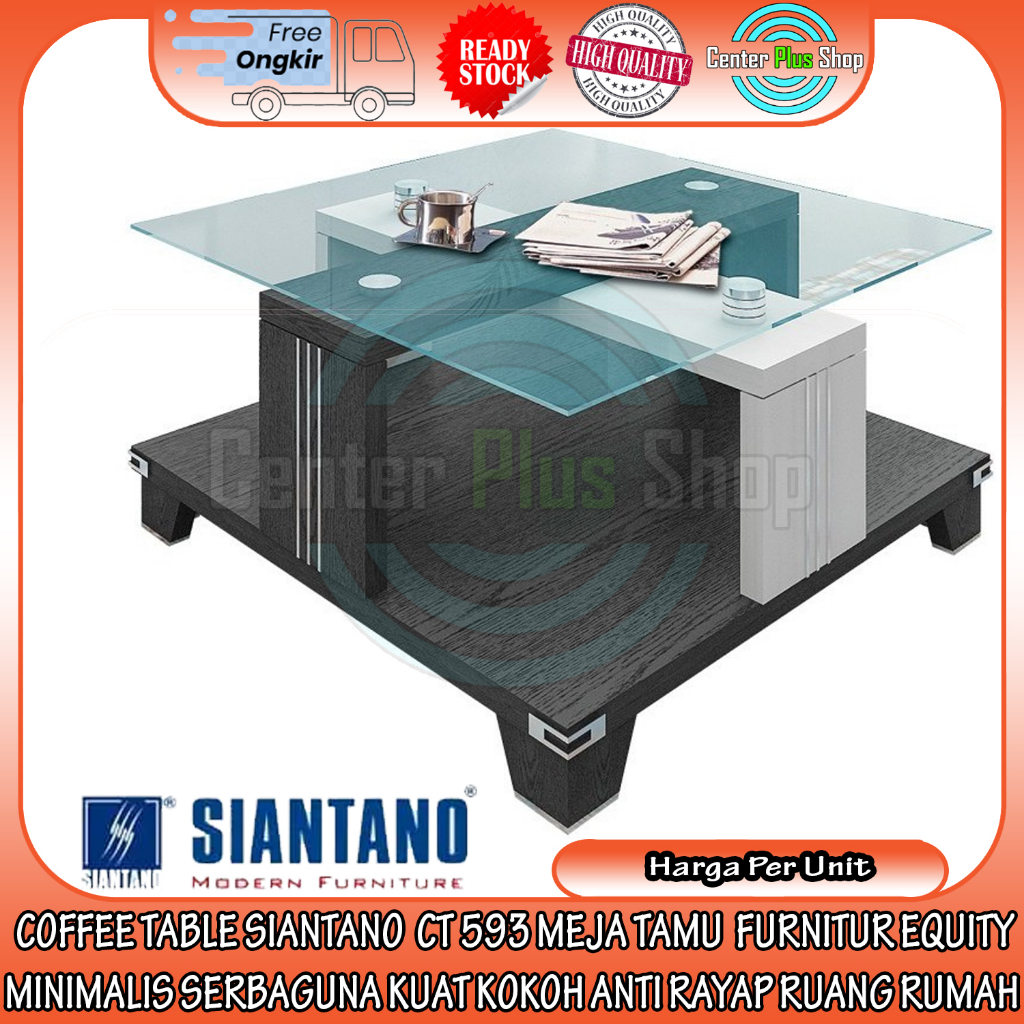 Jual [INSTANT] MEJA TAMU CT 593 SIANTANO COFFEE TABLE TERAS SOFA KURSI ...