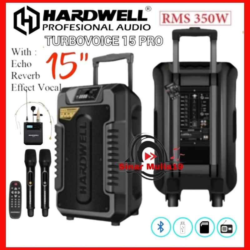 Jual Speaker Portable 15 Inch Hardwell Turbovoice 15 Pro 15pro