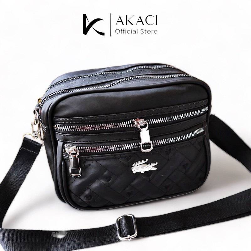 Jual Akaci Tas Selempang cewek 4 ruang Nilon bordir super Sling bag ...