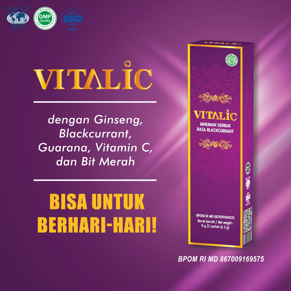 Jual VITALIC, Minuman Penambah Stamina Pria Dewasa ( 1kotak 2Sachet) | Shopee Indonesia