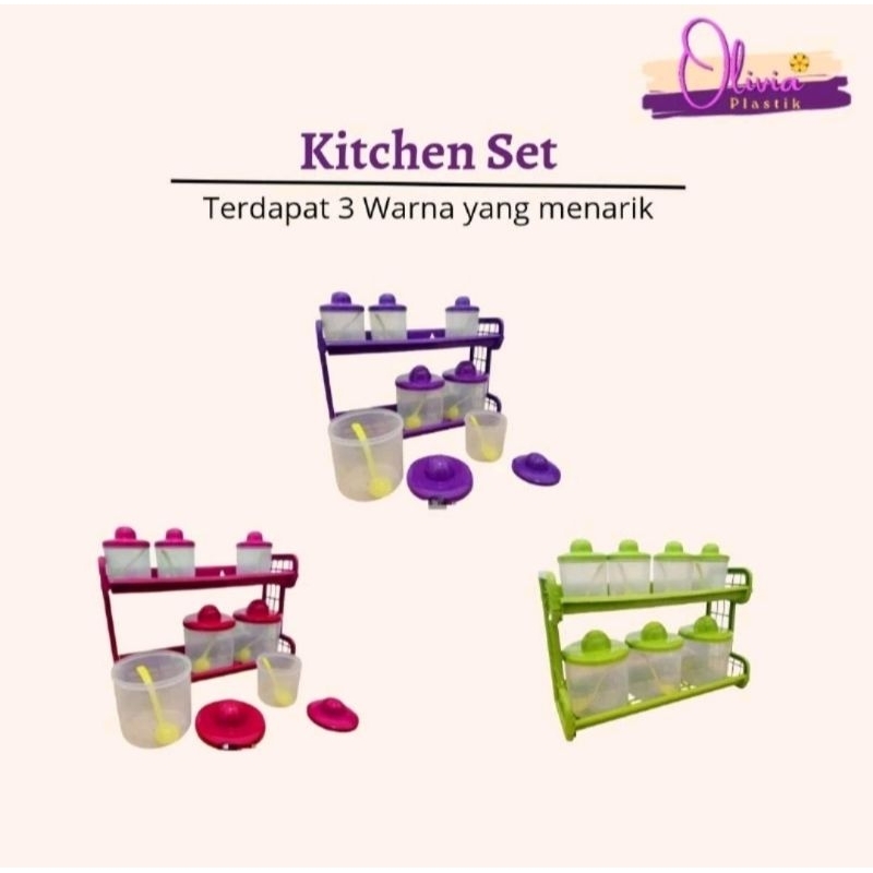 Jual RAK BUMBU, KITCHEN SET SUSUN 2 PLASTIK | Shopee Indonesia