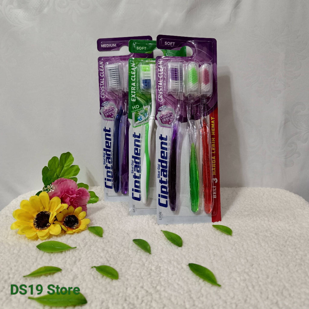 Jual Sikat GIgi Merk Ciptadent Crystal Clean Isi 3 Pcs | Shopee Indonesia