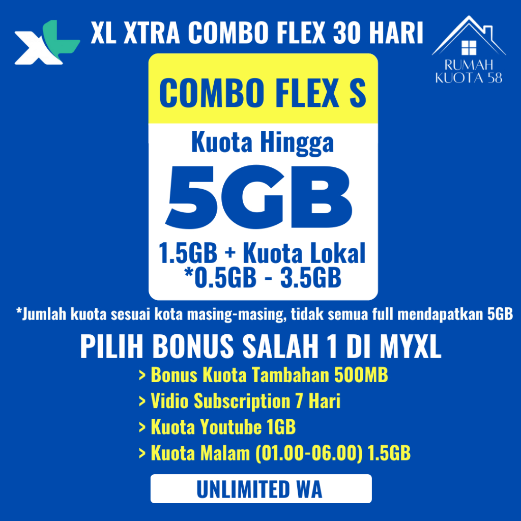 Jual PAKET DATA XL XTRA COMBO FLEX PROMO | Shopee Indonesia