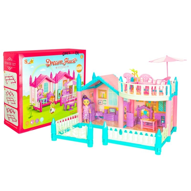 Jual Mainan Rumah Rumahan Boneka Berbi Original Dream house Doll house ...