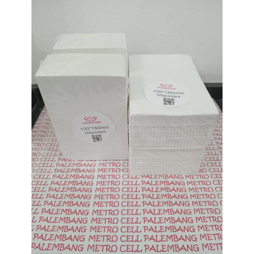 Jual KERTAS LABEL THERMAL LIPAT/ROLL UNTUK RESI UKURAN 100x150x250PCS ...