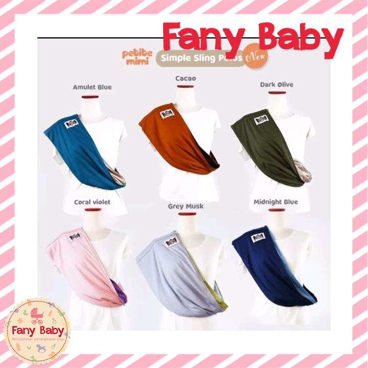 Jual PETITE MIMI SIMPLE SLING GEOS POLOS / GENDONGAN BAYI | Shopee ...