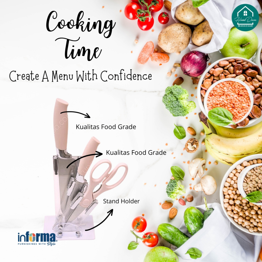 Jual Informa - Cooking Color Pisau Dapur Set Madden Acrilyc 3 in 1 Di ...
