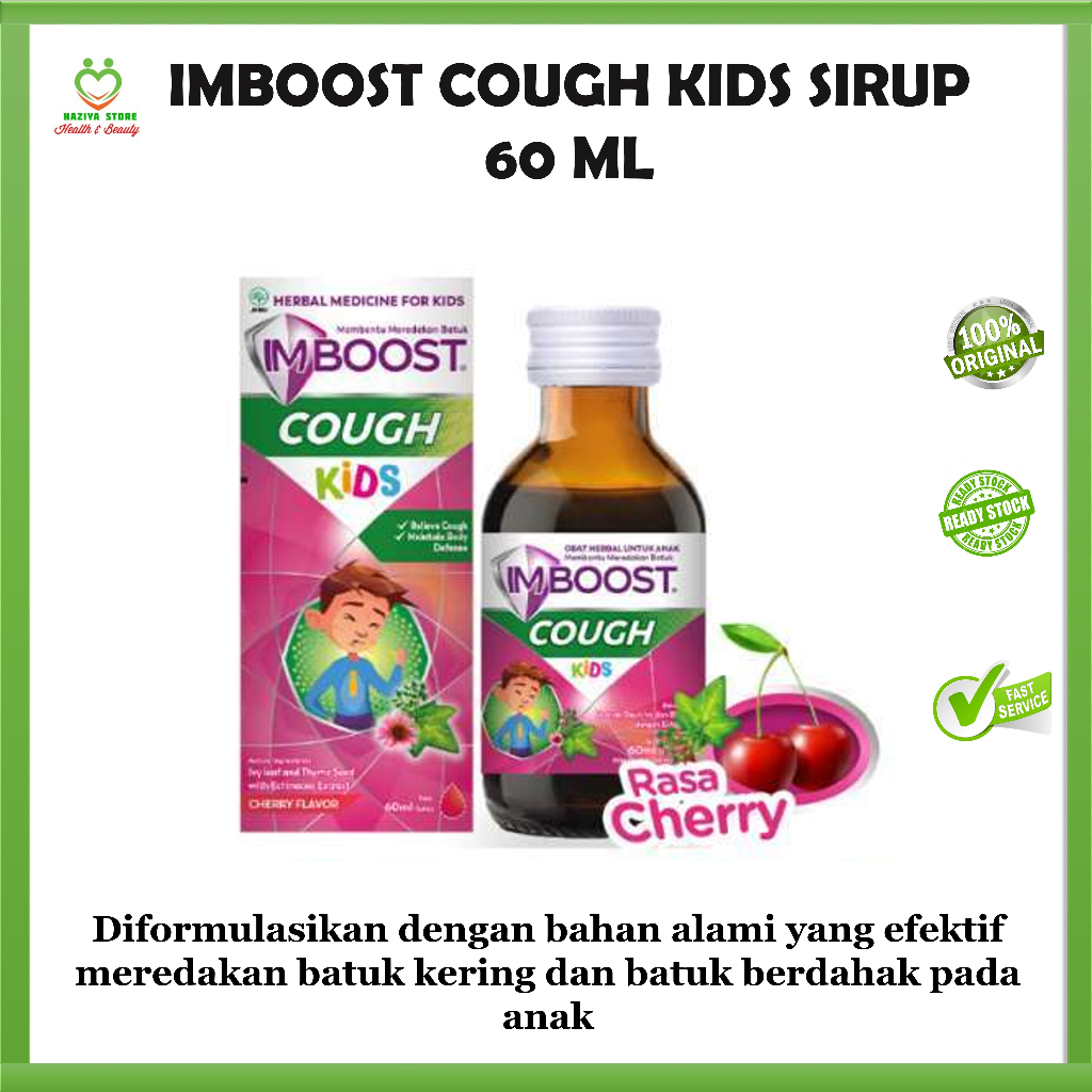 Jual IMBOOST COUGH KIDS 60 ML - Obat batuk kering dan berdahak untuk ...