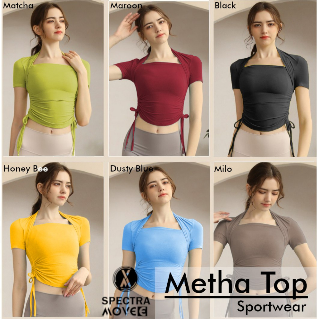 Jual aju senam S-2XL METHA TOP baju olahraga wanita kaos sport kaos ...