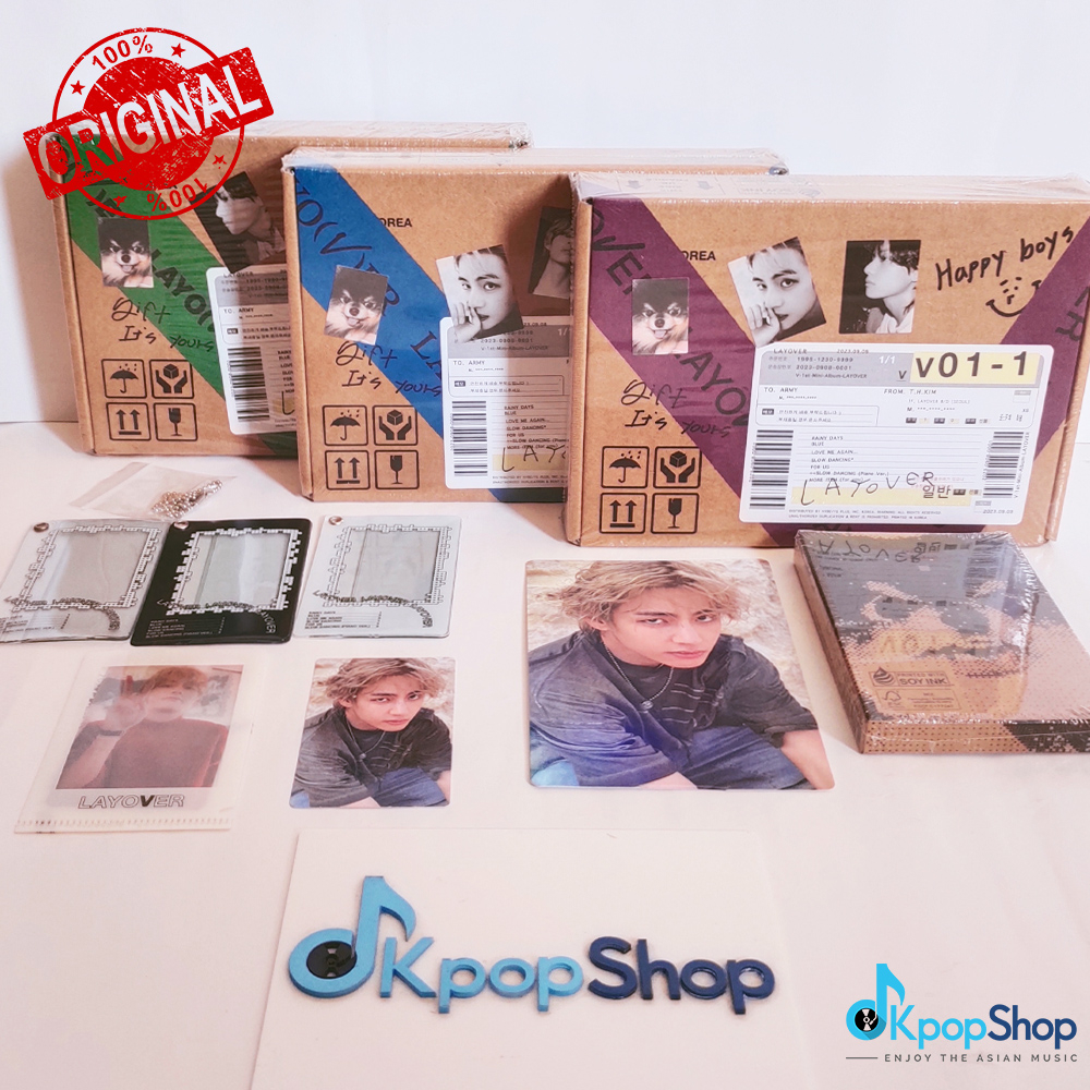 Jual V Taehyung (BTS) - LAYOVER SET (3 Version + Weverse Album + POB ...