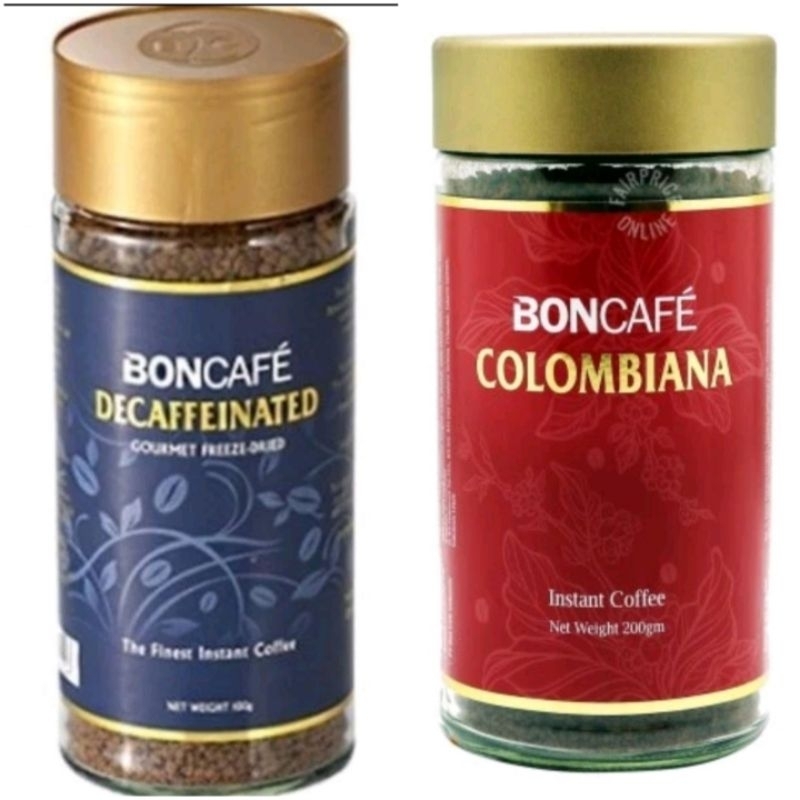 Jual Boncafe Decaffeinated Freeze Instant Coffee 100g Kopi Instan Bona Colombiana 200g | Shopee ...