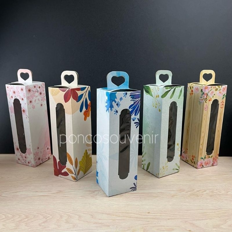 Jual 50 Pcs Box Tenteng Full Color Kemasan Botol/ Tumbler 20 x 6,5 Cm ...