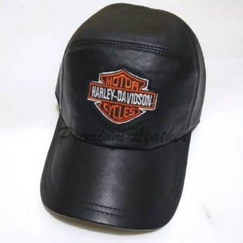 Jual Topi Kulit Asli Harley Davidson/Topi Pria/Topi Motor | Shopee ...