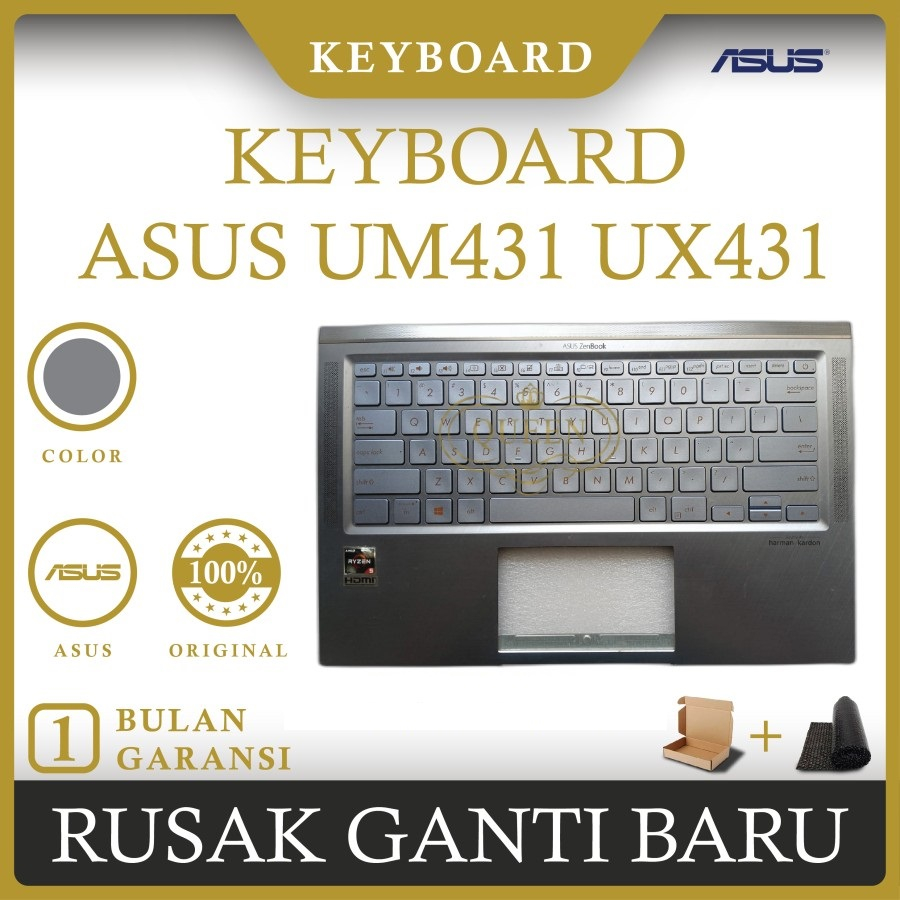Jual KEYBOARD FRAME LAPTOP ASUS ZenBook 14 UX431 UM431 New ORIGINAL ...