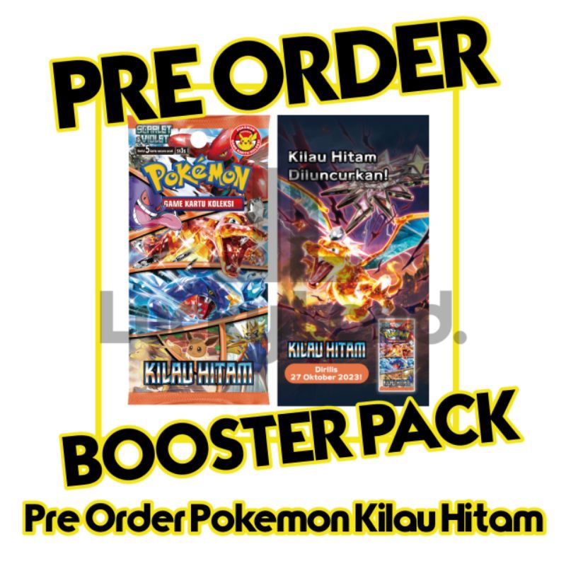 Jual Kartu Pokemon Booster Pack Kilau Hitam Indonesia | Shopee Indonesia