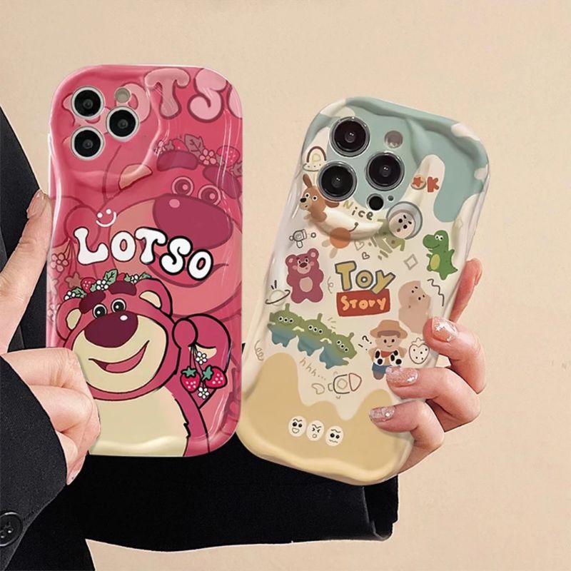 Jual {COD} Casing Silikon motif gelombang lotso for Hp OPPO A58 4G A7 ...