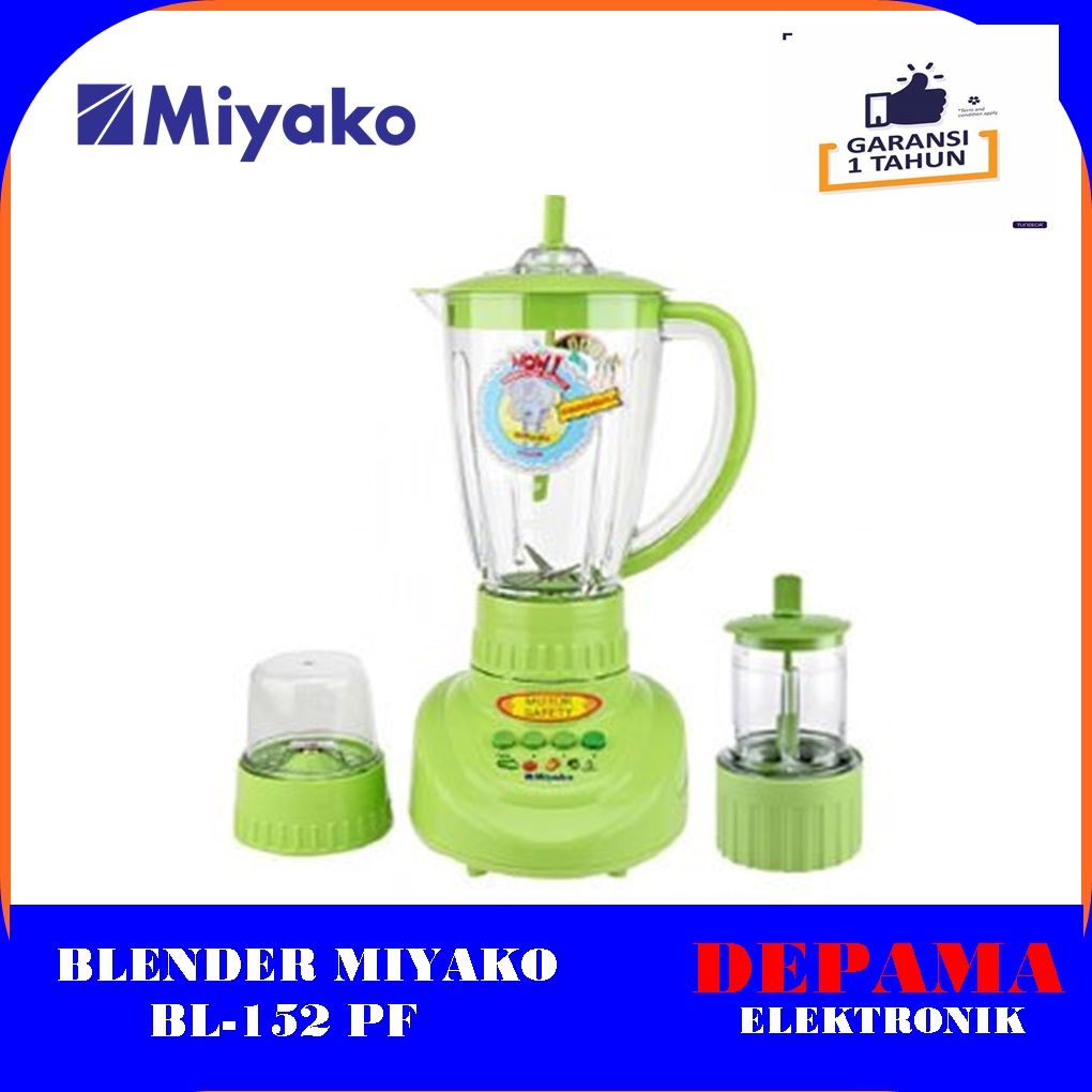 Jual MIYAKO BL-152PF/AP blender plastik 1.5 liter 3in1 152 PF | Shopee ...