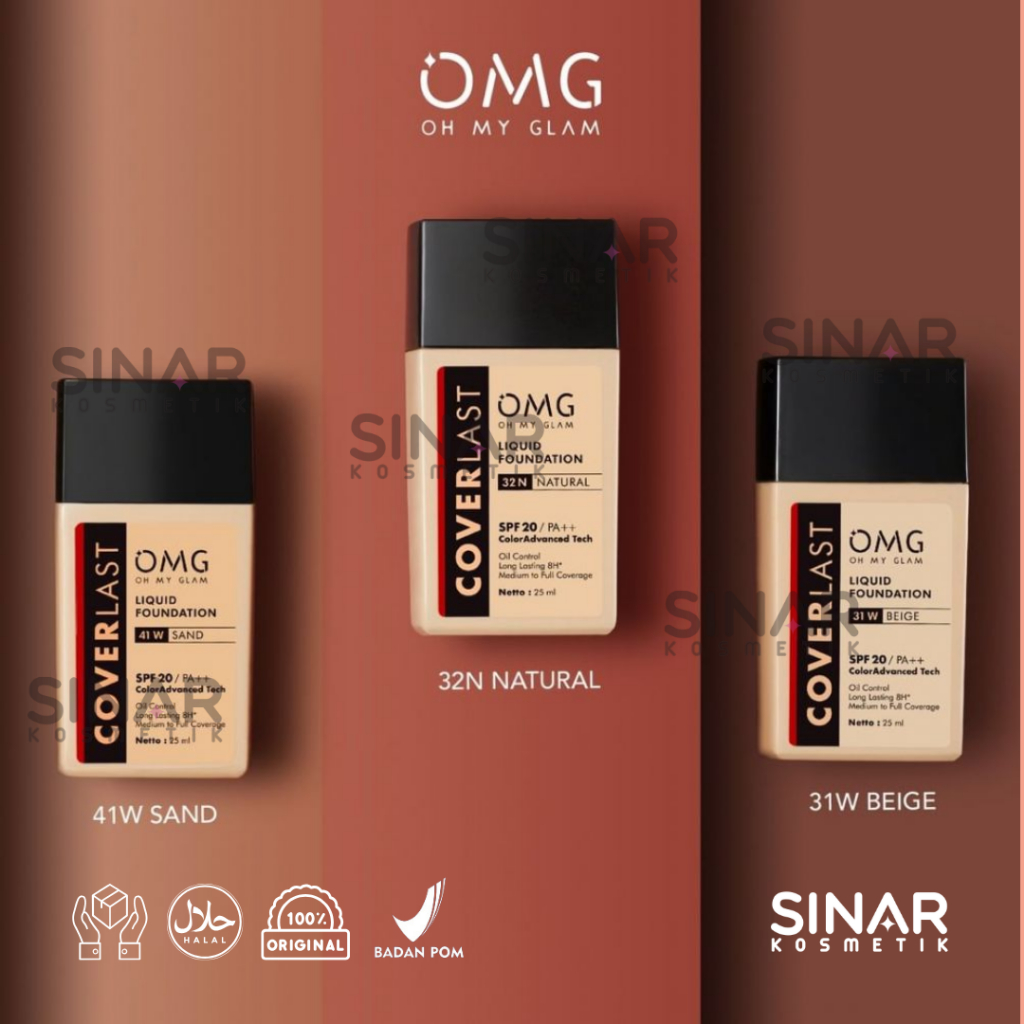 Jual OMG Oh My Glam Coverlast Liquid Foundation - Alas Bedak | Shopee ...