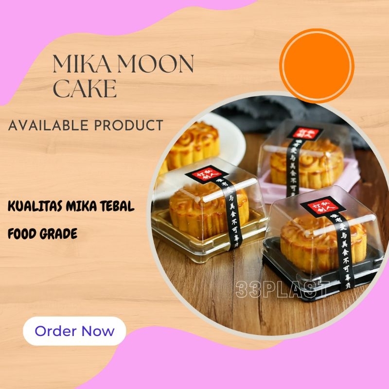 Jual Mika Mochi Bulat (50pcs) Moon Cake Kotak Bulat Mika pao | Shopee ...