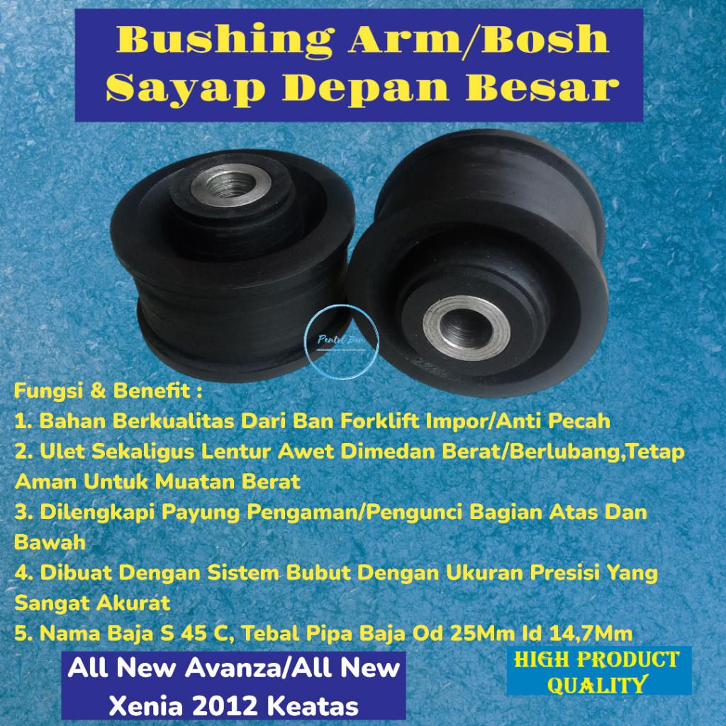 Jual Karet Bushing Arm/Bosh Sayap Depan Besar All New Avanza/All New ...