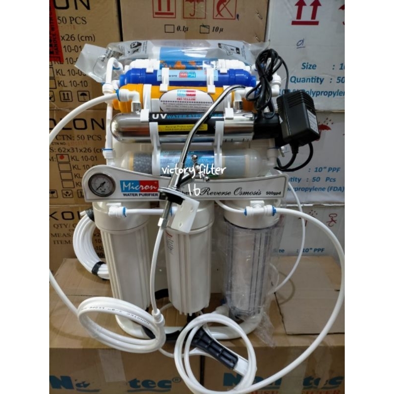 Jual mesin ro 500gpd 12step+uv+hexagonal+orp ph | Shopee Indonesia