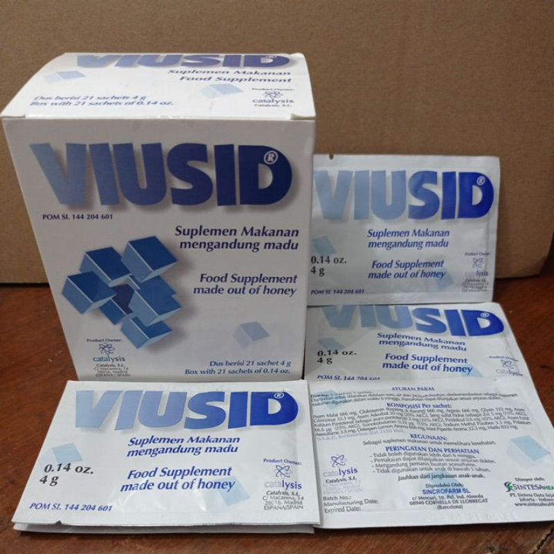 Jual viusid sachet suplemen kesehatan 1 sachet 4 gram | Shopee Indonesia