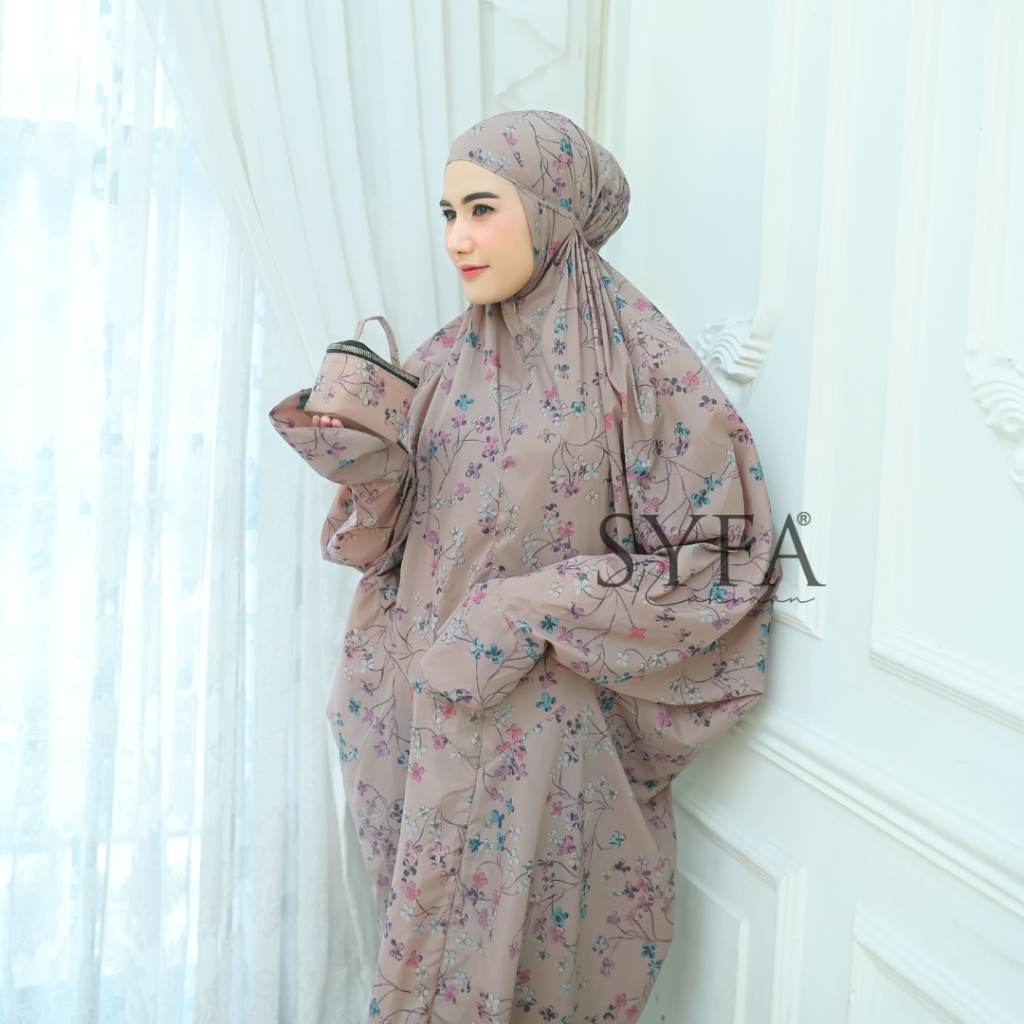 Jual Syfa Rahman - Mukena Mini Traveling Terusan Motif Parasut Korea ...