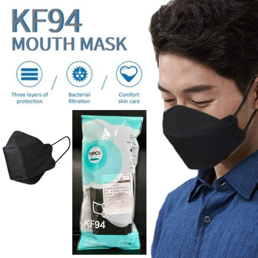 Jual Masker KF94 Korea isi 10 pcs Disposable mask kf 94 / Masker KF94 ...