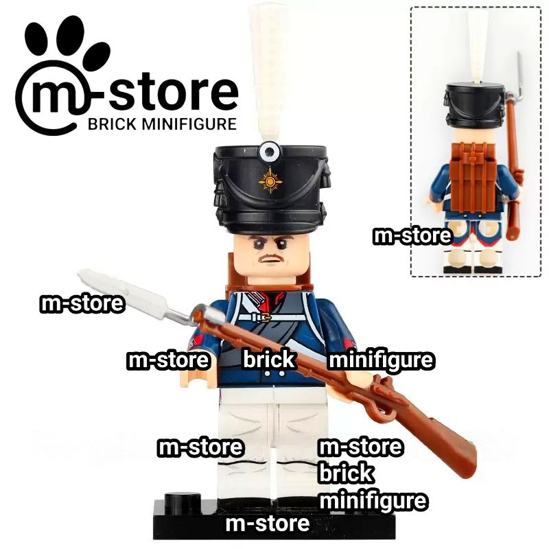 Jual brick prussian guard grenadier military army soldier mini toy ...