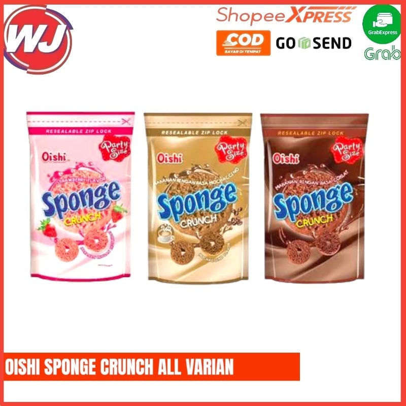 Jual OISHII SPONGE CRUNCH ALL VARIAN 100g | Shopee Indonesia