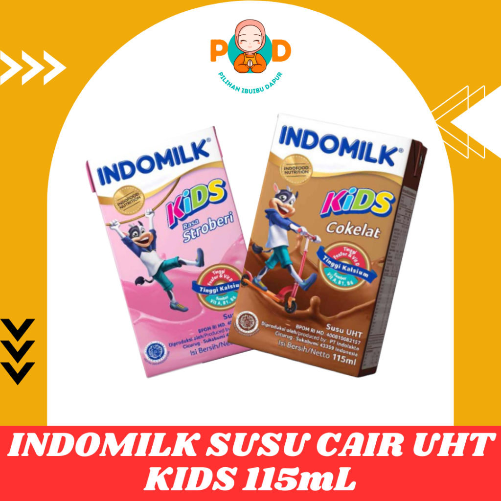 Jual SUMATRA - INDOMILK SUSU CAIR UHT KIDS 115mL SATUAN ECERAN | Shopee Indonesia