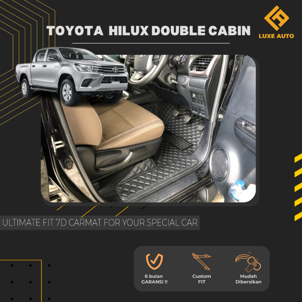 Jual Karpet Mobil Premium 7D Toyota Hilux Double Cabin | Shopee Indonesia