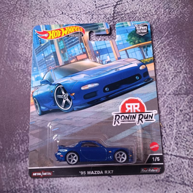 Jual Hot Wheels Premium Ronin Run 95 Mazda RX 7 Biru | Shopee Indonesia