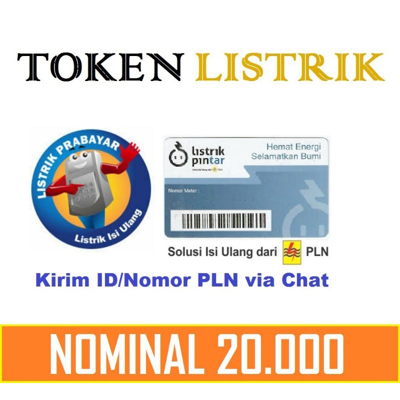 Jual Token Listrik 20000/Pulsa listrik 20k | Shopee Indonesia