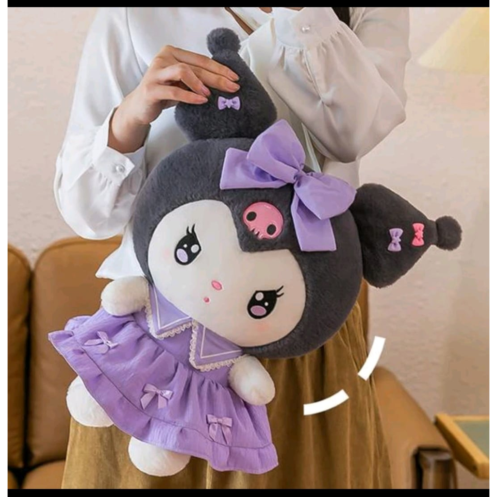 Jual Boneka kuromi melody stuffed plush terbaru pake baju lucu imut ...