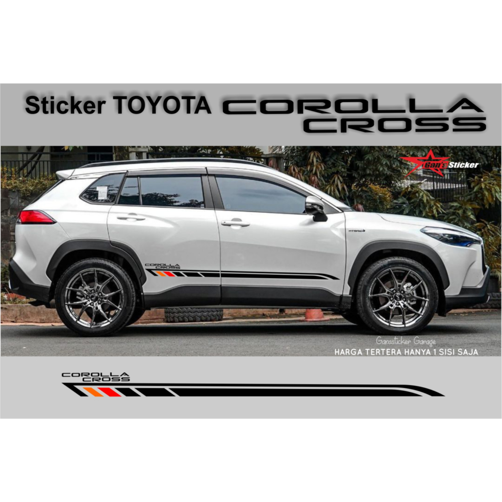 Jual sticker toyota corolla cross 2023 aksesoris toyota corolla cross ...