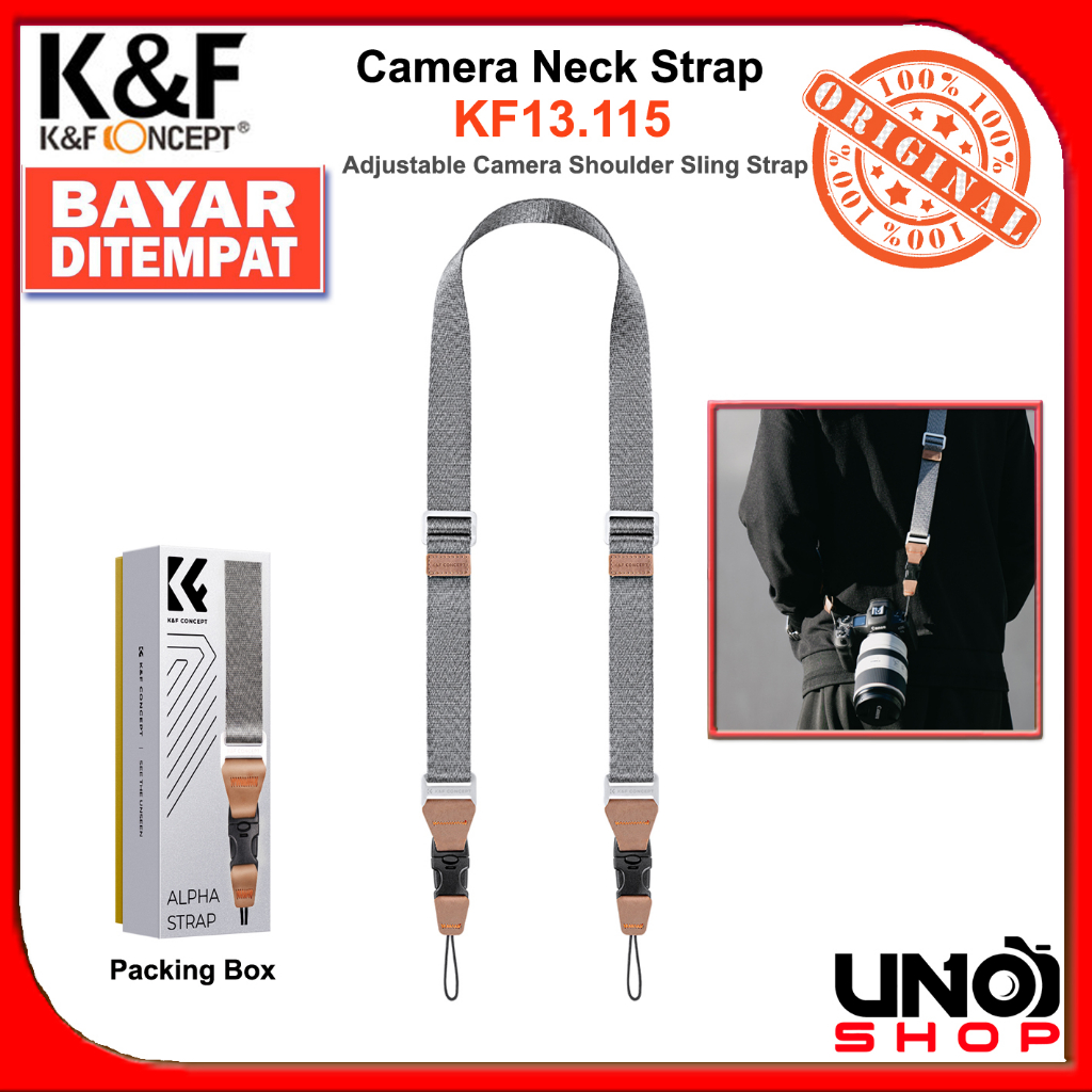 Jual K&F Concept Camera Neck Strap Kamera KNF Adjustable with Quick ...