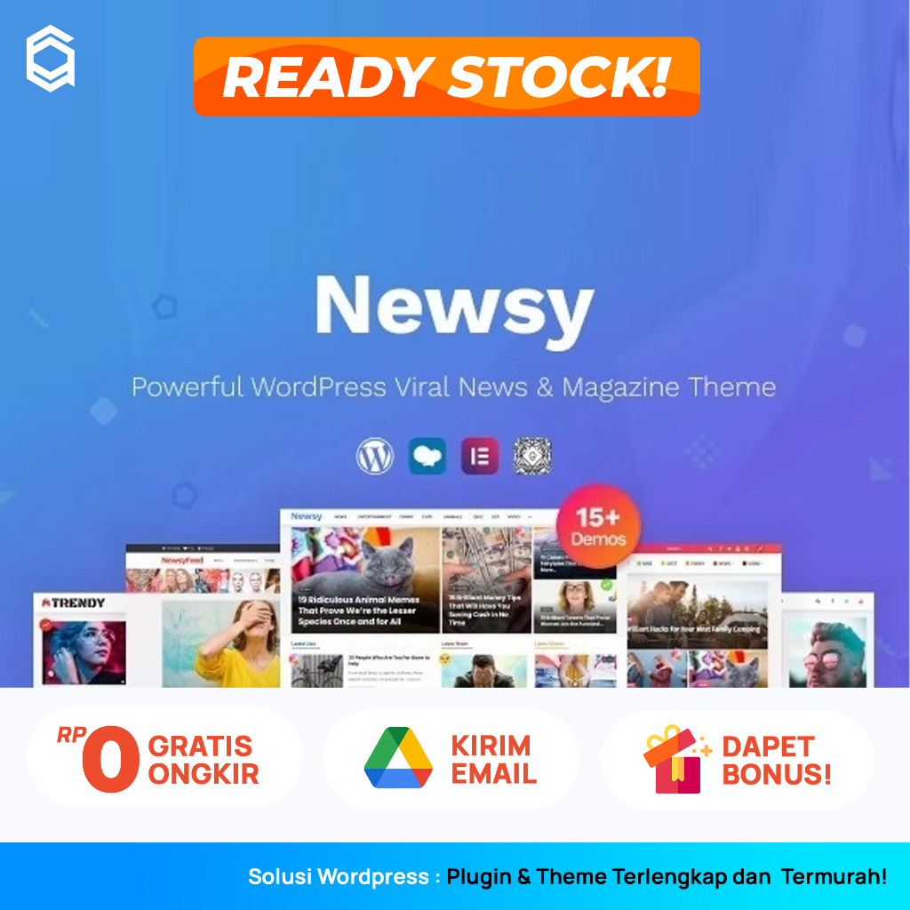 Jual Newsy Viral Wordpress Theme For News & Magazine WordPress Tema Premium | Shopee Indonesia