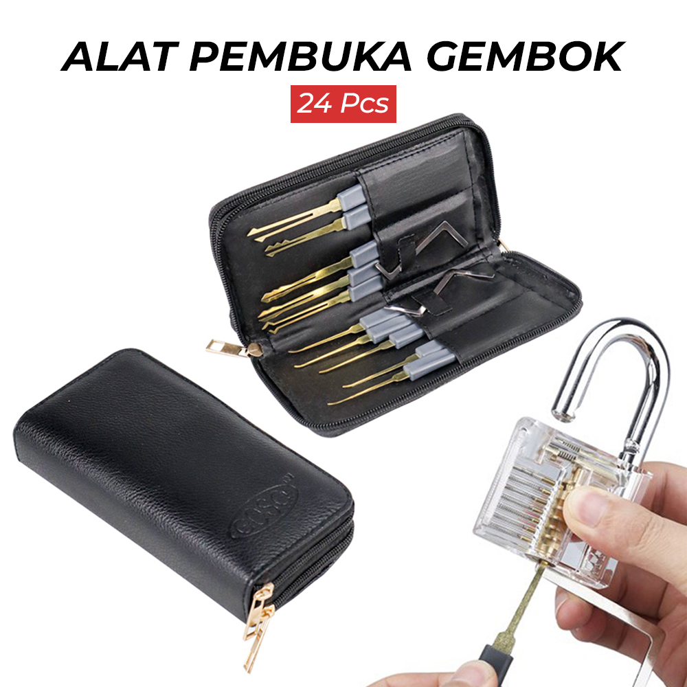 Jual Set Alat Pembuka OMHASMBK Gembok Pintu - Black | Shopee Indonesia