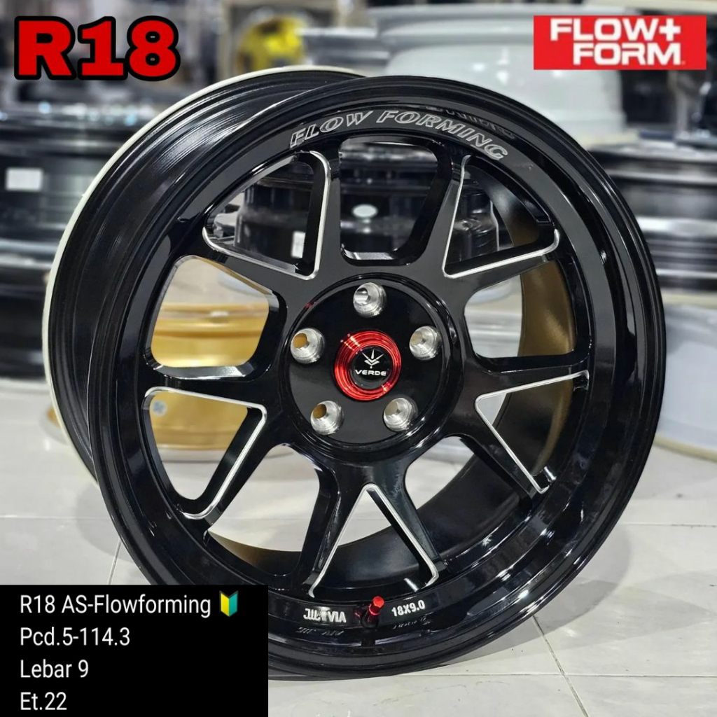 Jual velg racing mobil ring 18 lebar 9 et22 pnp innova zenix reborn ...