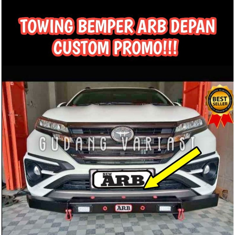 Jual TOWING BEMPER ARB DEPAN FULL SET FREE BAUT DAN BRACKET | Shopee ...