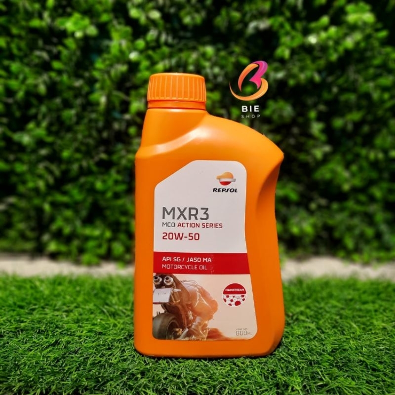 Jual OLI Motor REPSOL MXR3 4T - 0,8 Liter (800ml) & 1 Liter SAE 20W-50 ...