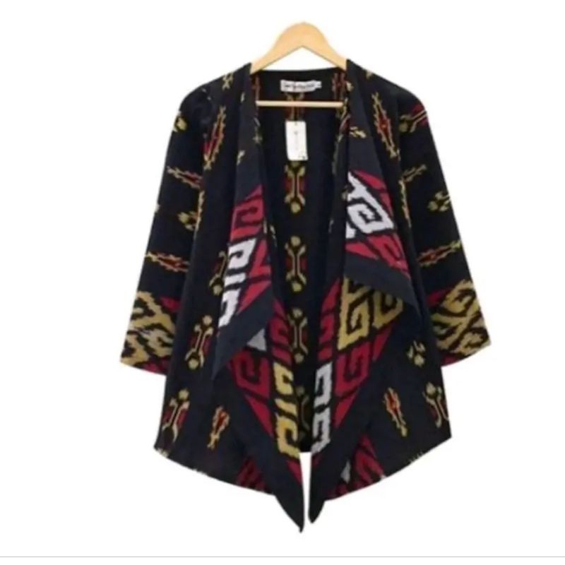 Jual Blazer Tenun Ikat, Blazer Formal Wanita, outfit kantor, Outfit ...