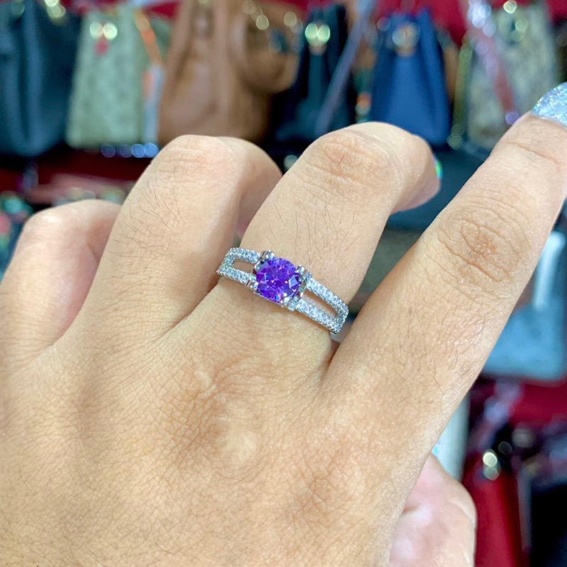 Jual Benika Accesories - Cincin Xuping Jewellry Silver Mata ungu Wanita ...
