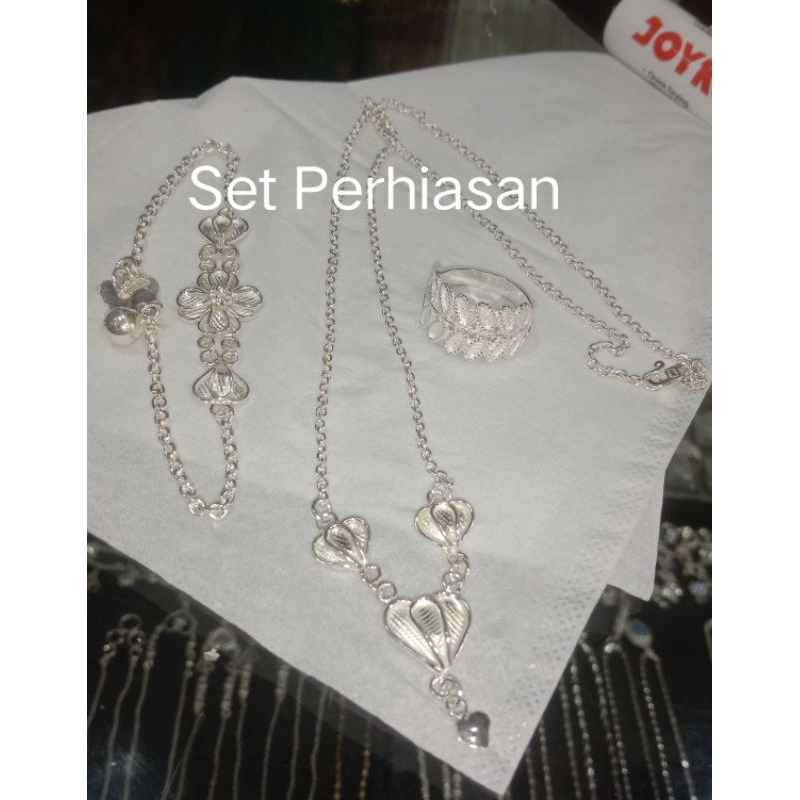 Jual perhiasan silver new motif | Shopee Indonesia