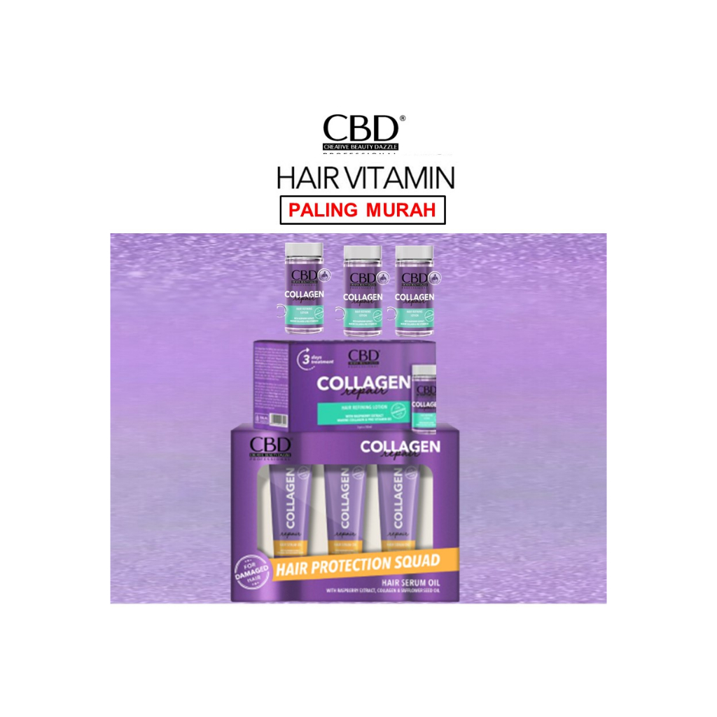 Jual Serum Cbd Vitamin Rambut Collagen Refening Lotion 10ml | Shopee ...