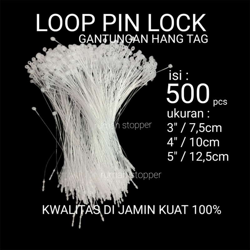 Jual Loop Pins / Lock Pinks / Tali hangtag / Tali Label isi 500 pcs ...