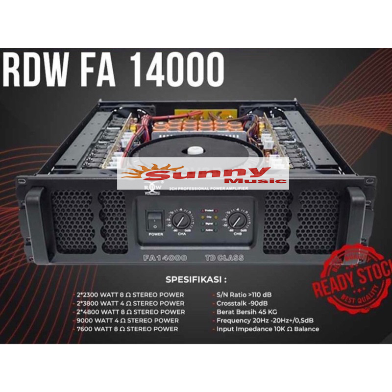 Jual RDW FA 14000 Power Amplifier FA14000 FA-14000 | Shopee Indonesia