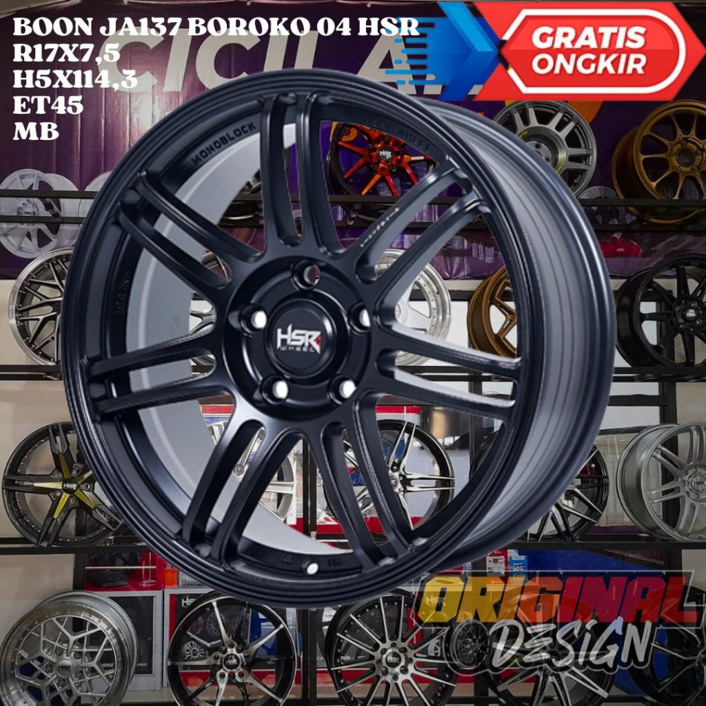 Jual Velg Mobil Ring 17 HSR BOON R17 Untuk Innova , Rush , Terios , Xpander | Shopee Indonesia